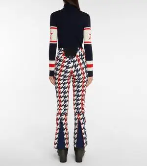 Perfect Moment Aurora High-rise Houndstooth Softshell Ski Pants