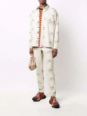 BLUE SKY INN Logo Print Trousers