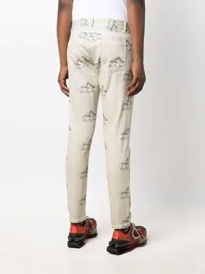 BLUE SKY INN Logo Print Trousers