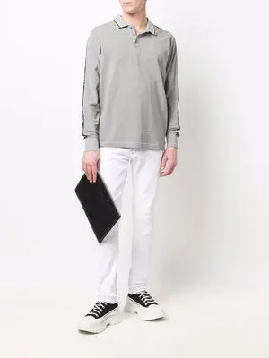 Philipp Plein Logo Embroidered Polo Shirt - Grey