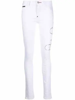 Philipp Plein Low Rise Bottoms For Women