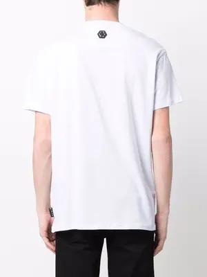 Philipp Plein Embellished-logo T-shirt - White