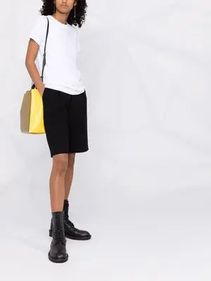 Comme Des Garçons Cut-out Cotton T-shirt - White