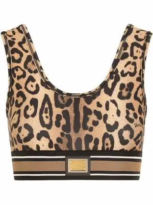 Dolce & Gabbana Leopard-print Crop Top