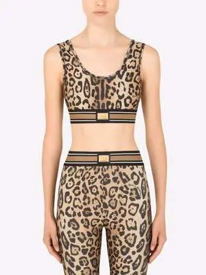 Dolce & Gabbana Leopard-print Crop Top