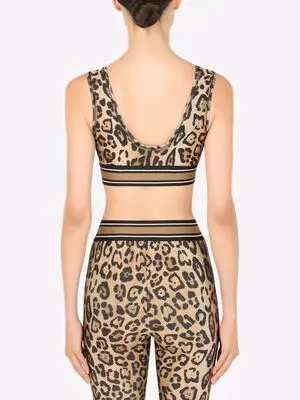 Dolce & Gabbana Leopard-print Crop Top
