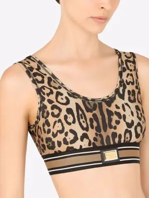 Dolce & Gabbana Leopard-print Crop Top
