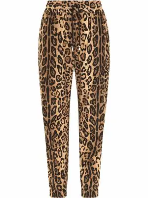 Women's Leopard Print Track Pants