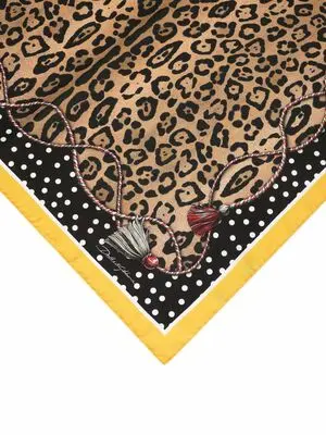 Dolce & Gabbana Leopard-print Silk Scarf