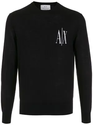 Armani Exchange Logo-print Wool Jumper