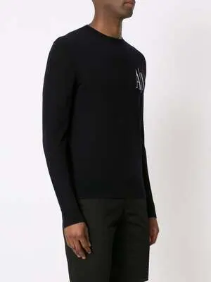 Armani Exchange Logo-print Wool Jumper