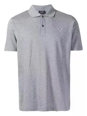 Paul & Shark Embroidered-logo Polo Shirt - Grey