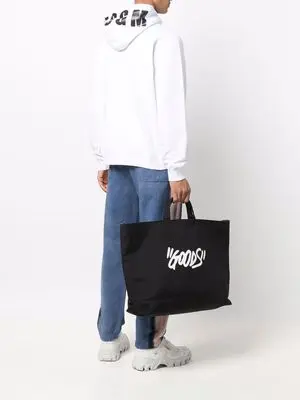 MSGM Logo-print Hooded Jumper - White