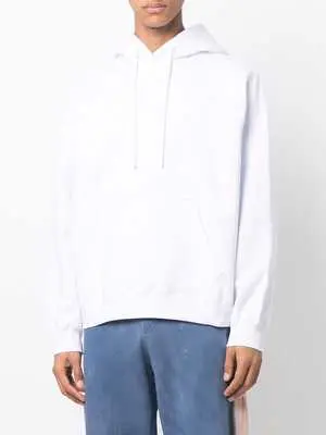 MSGM Logo-print Hooded Jumper - White