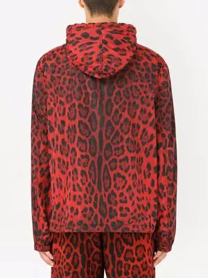 Dolce & Gabbana Leopard-print Hooded Jacket
