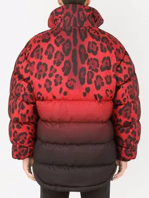 Dolce & Gabbana Reversible Animal-print Puffer Coat