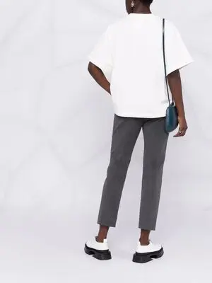 JIL SANDER Boxy-fit Logo-print T-shirt - White