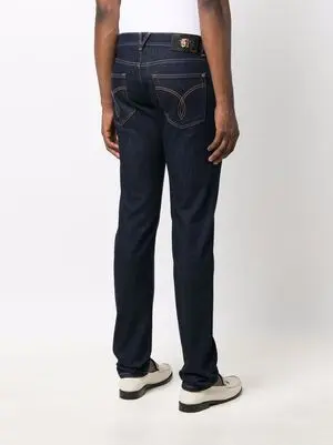 Versace Slim-fit Mid-rise Jeans - Blue
