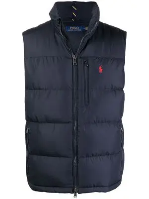 Polo Ralph Lauren Pony Logo Padded Gilet - Blue
