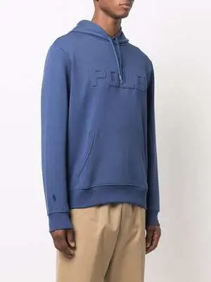 Polo Ralph Lauren Embossed-logo Drawstring Hoodie