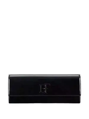 Elisabetta Franchi Logo Plaque Shoulder Bag - Black