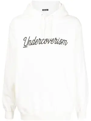 UNDERCOVERISM Logo-print Pullover Hoodie - White