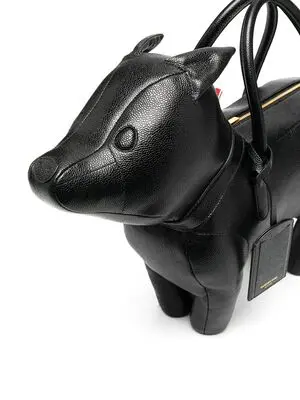 Thom Browne Fox Bag In Pebble Grain Leather