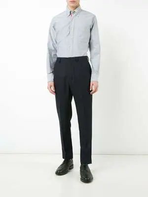 Thom Browne Grosgrain Placket Oxford Shirt - Blue