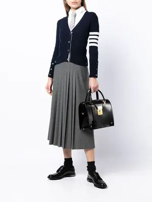 Thom Browne Padlock Leather Tote Bag