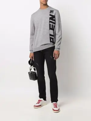 Philipp Plein Logo-print Sweater - Grey