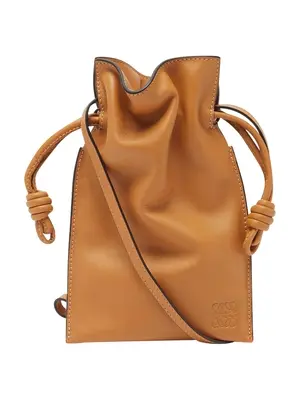 Loewe Loewe - Flamenco Pocket Leather Cross-body Bag - Womens - Tan Tan