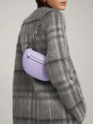 Burberry Mini Olympia Smooth Leather Shoulder Bag