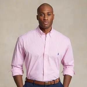 Ralph Lauren Striped Stretch Poplin Shirt Pink/white