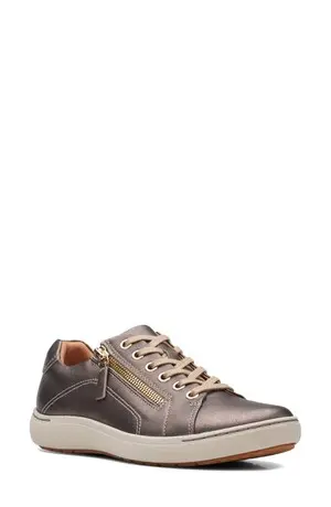 Clarks Nalle Lace-up Sneaker - Bronze Metallic