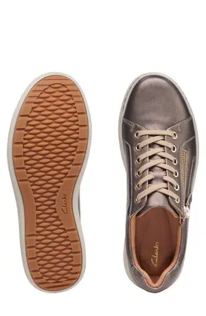 Clarks Nalle Lace-up Sneaker - Bronze Metallic