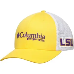 Columbia Lsu Tigers Collegiate Pfg Flex Hat - Gold