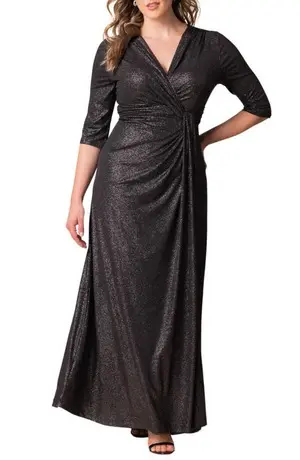 Kiyonna Glittered Evening Dresses