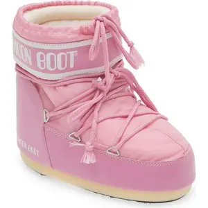 Moon Boot Classic Low 2 Water Repellent Nylon Boot - Pinkdnu