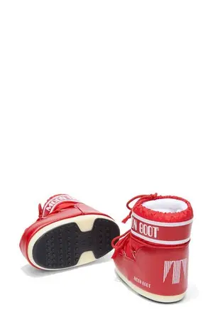Moon Boot Classic Low 2 Water Repellent Nylon Boot - Red/red