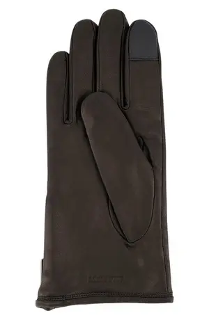 ALLSAINTS Leather Gloves With Zip - Black