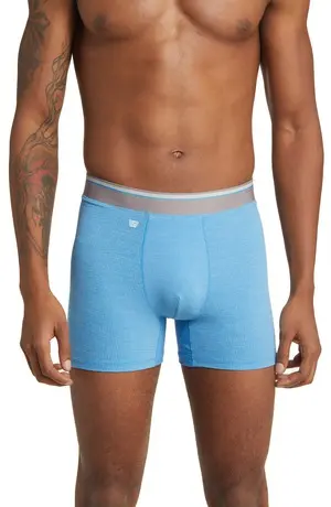 Mack Weldon Airknitx Performance Boxer Briefs Danube Heather