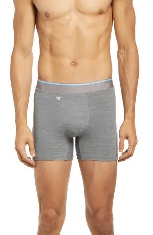 Mack Weldon Airknitx Performance Boxer Briefs Grey Heather