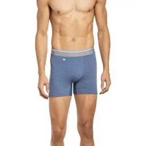 Mack Weldon Airknitx Performance Boxer Briefs - Indigo Heather