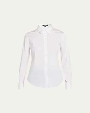 Theory Tenia Long-sleeve Blouse