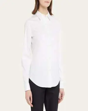 Theory Tenia Long-sleeve Blouse