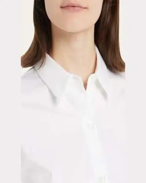 Theory Tenia Long-sleeve Blouse