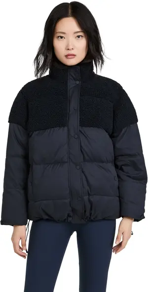 Good American Sherpa Mi Cocoon Puffer