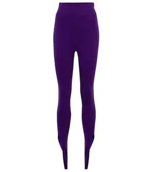 Attico Jamie High-rise Stirrup Leggings