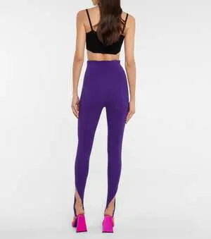 Attico Jamie High-rise Stirrup Leggings