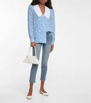 Ag Prima Crop Mid-rise Skinny Jeans - Blue